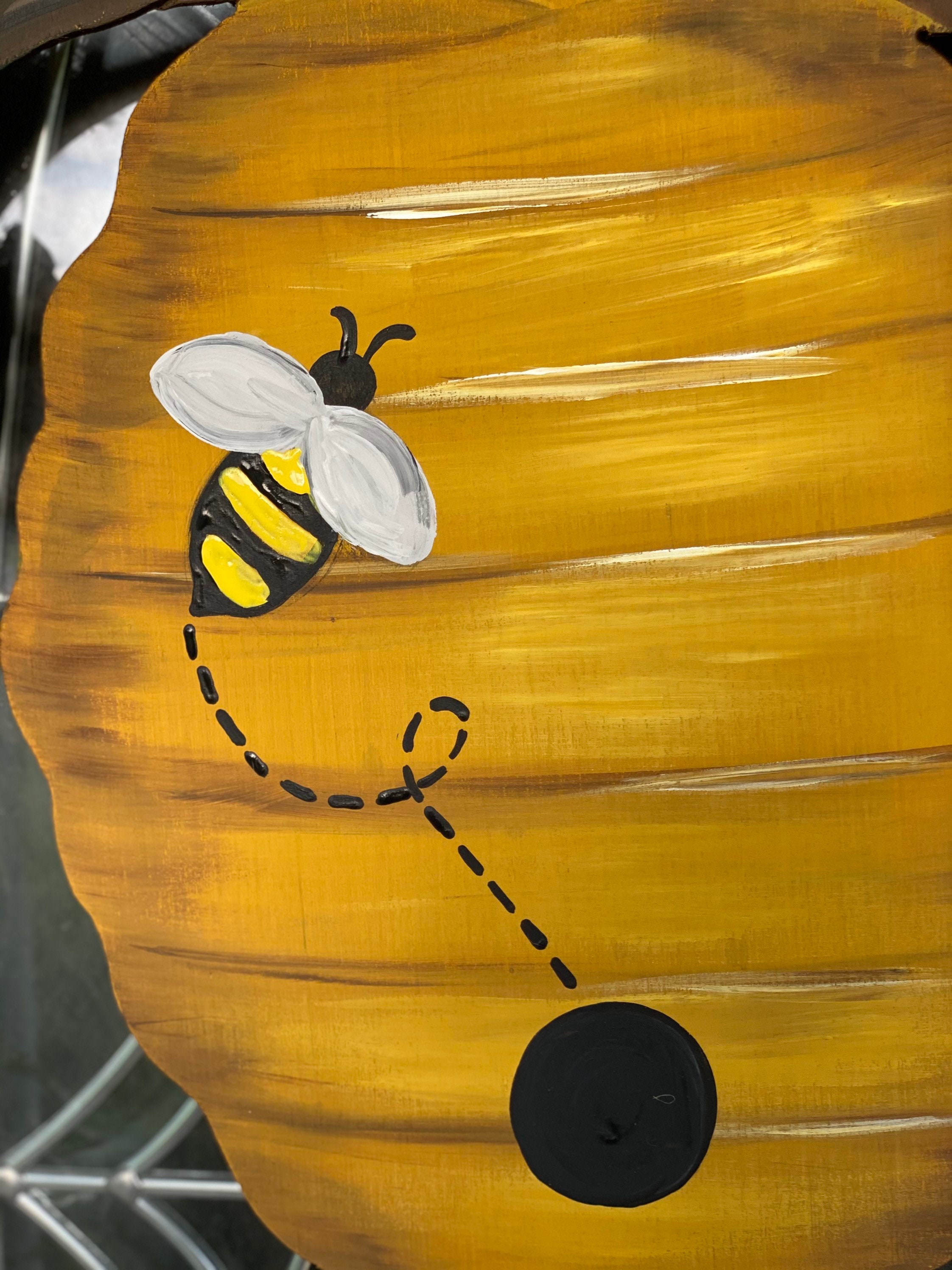 Bee Hive Door Hanger Bumblebee Door Hanger Bee DoorWreath | Etsy