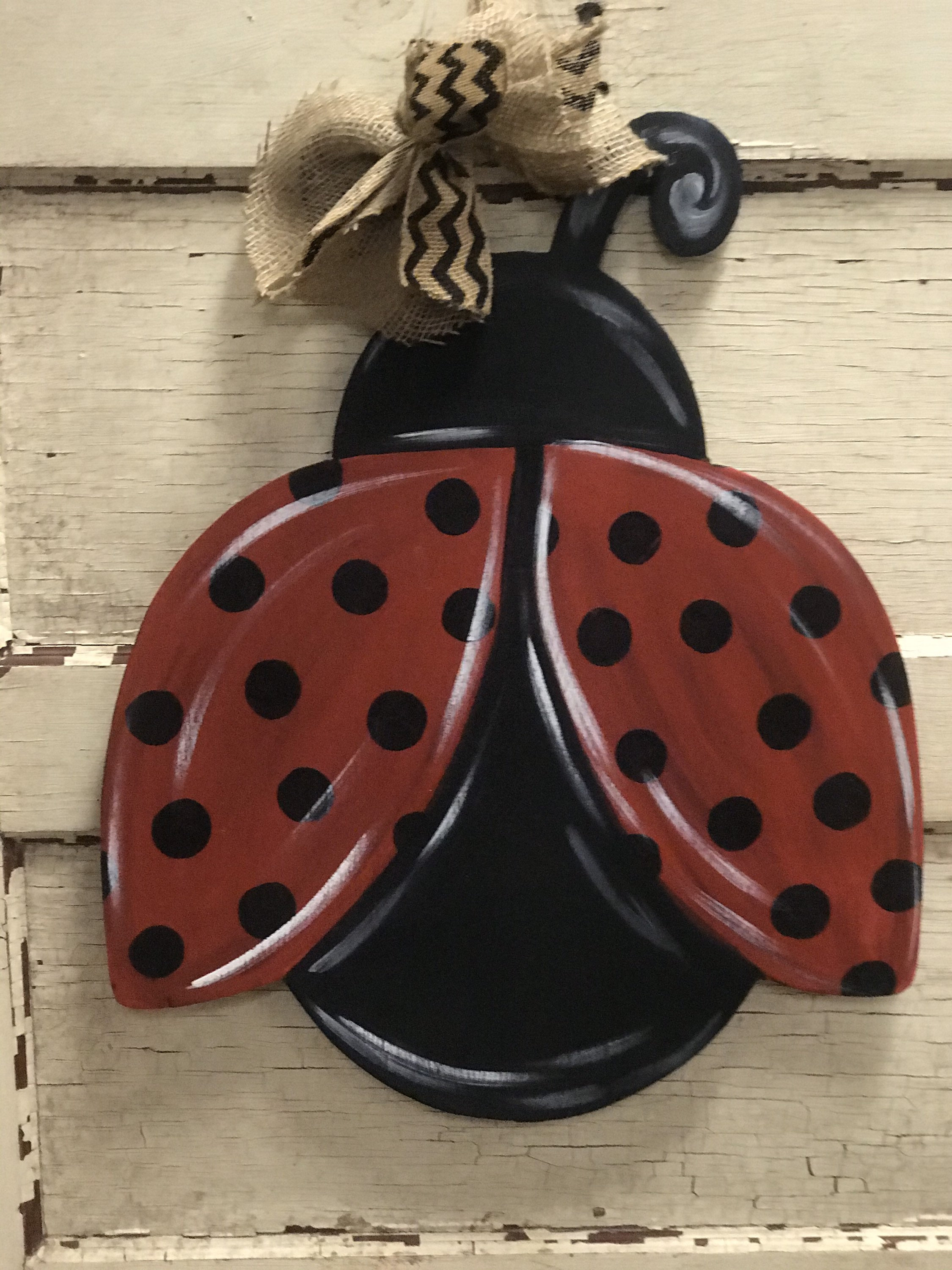 Ladybug Door Hanger, Spring Bug Door Hanger, Summer Bug Door Hanger ...