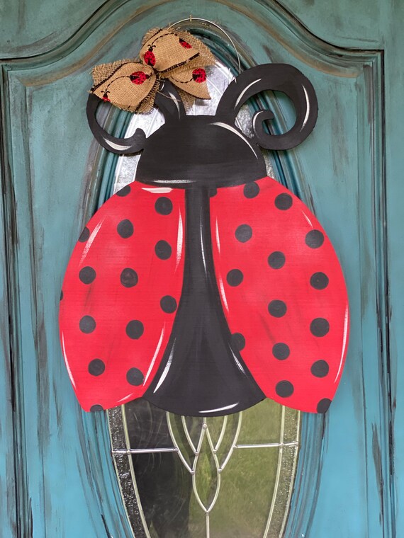 Ladybug Door Hanger Spring Bug Door Hanger Summer Bug Door - Etsy