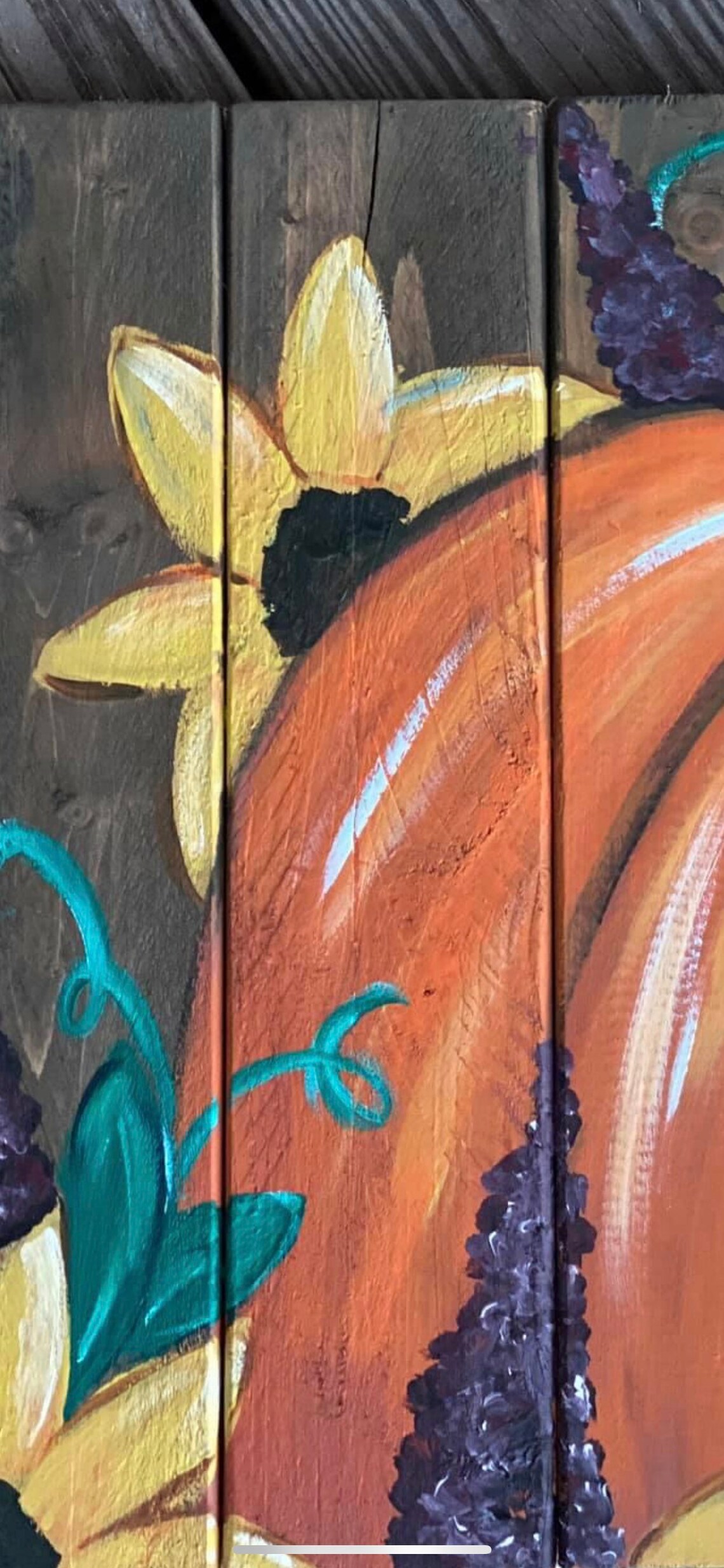Fall Painting, Wood Pallet Board Art, Pumpkin Painting on Wood ...