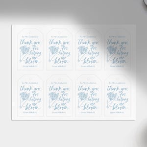 Teacher Appreciation Gift Tag Thank You for Helping Me Bloom Grow ...