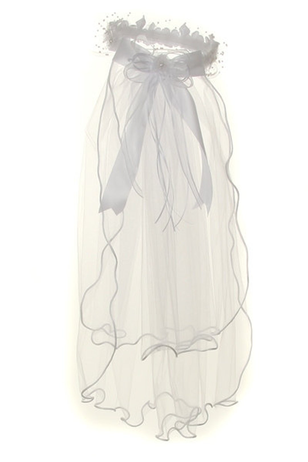 First Communion Veil, Flower Crown, Crown, Headpiece, Headdress ...