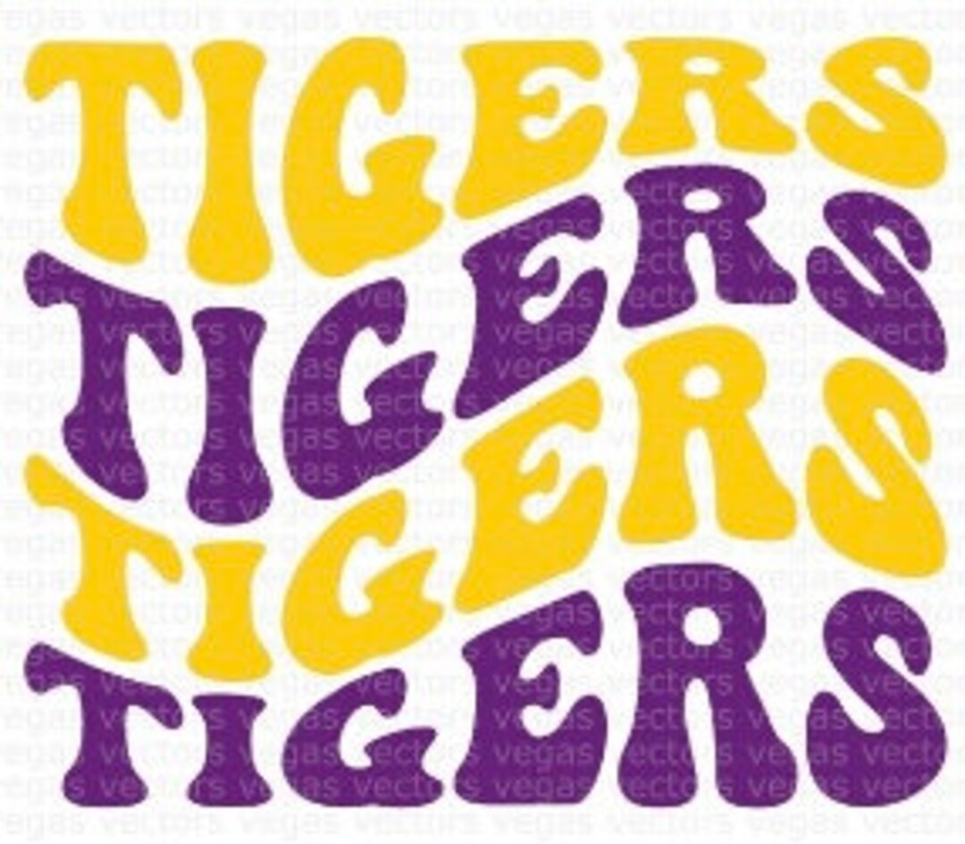 Tigers SVG, Tigers Wavy SVG, Tigers PNG, Digital Download, Cut File ...