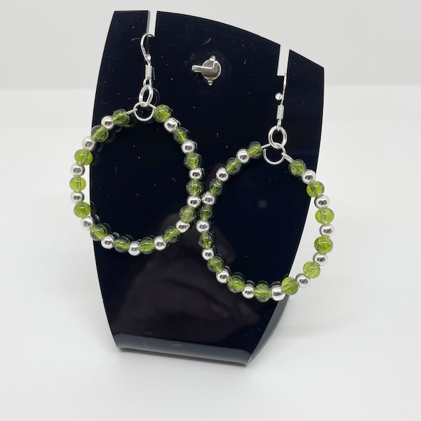 Silver Wire Earrings - Etsy UK