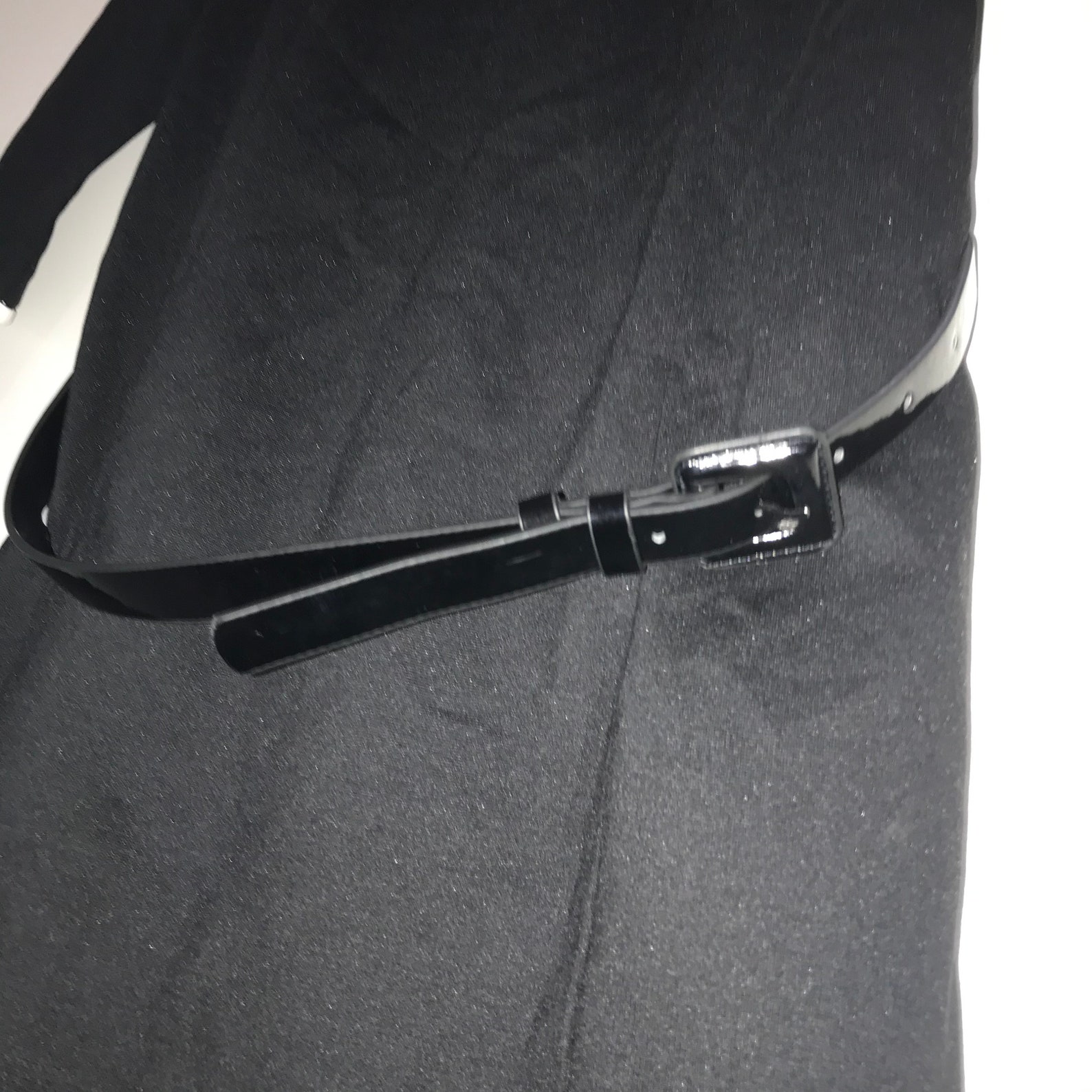 New Black JASPER CONRAN Work or Formal Dress With PVC Belt - Etsy