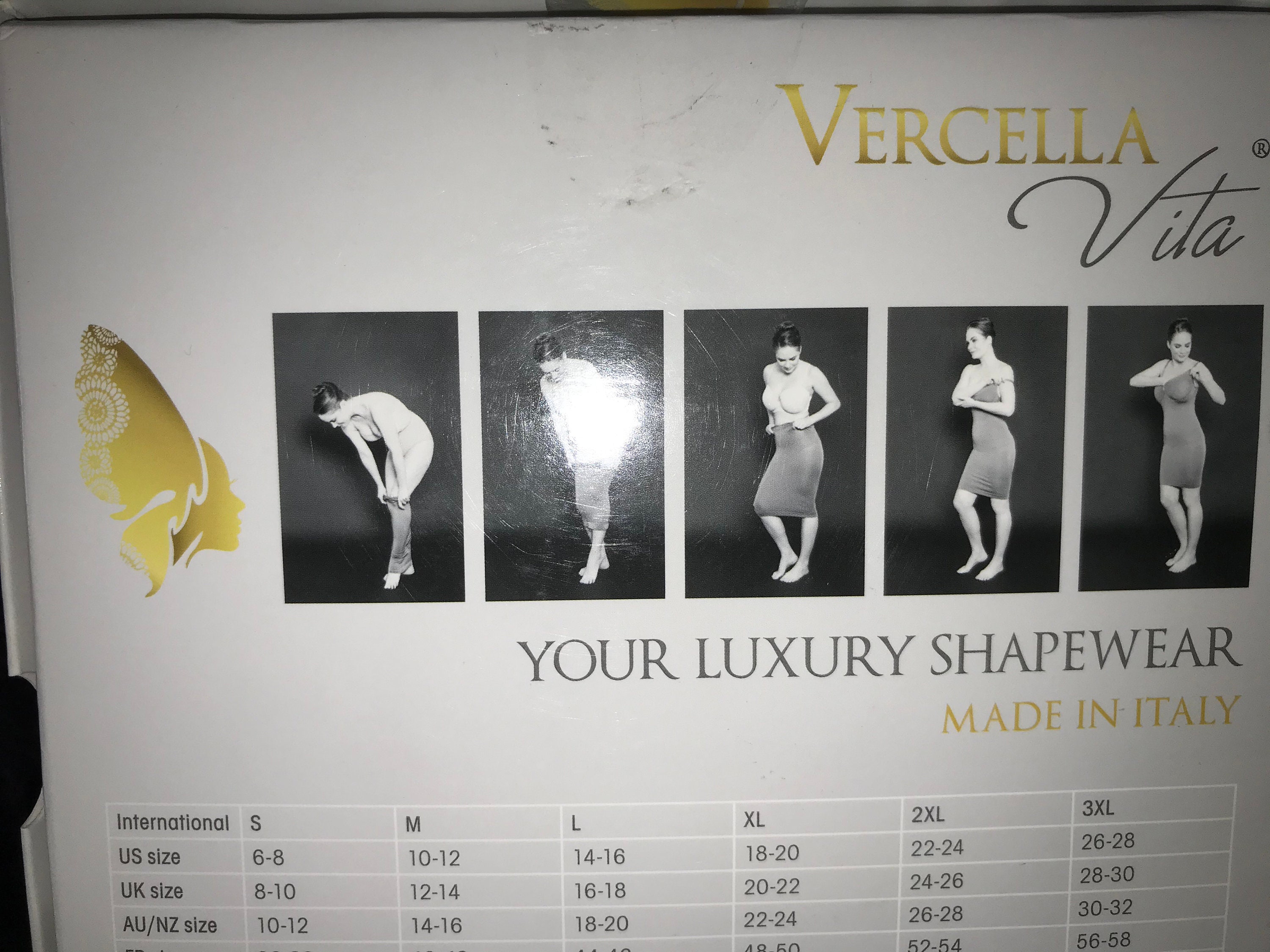 Vercella Vita Medium Control Cami Shapewear Shiny Feather String Design ...