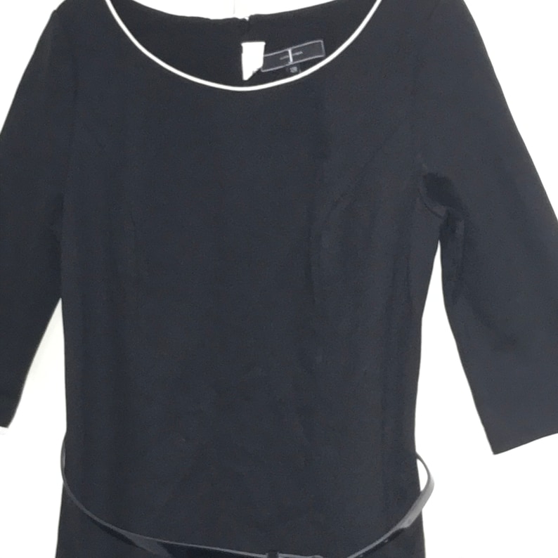 New Black JASPER CONRAN Work or Formal Dress With PVC Belt Size 12 R - Etsy
