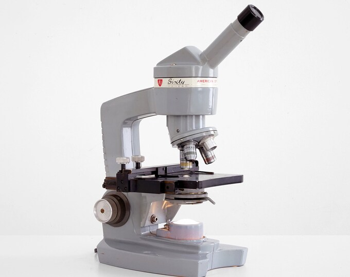 American Optical Microscope Vintage Microscope Ao Sixty - Etsy
