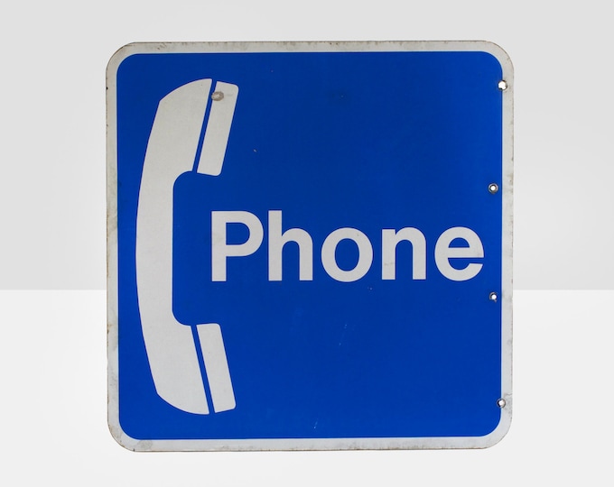 18 Vintage Phone Booth Sign 1970's Phone Booth - Etsy