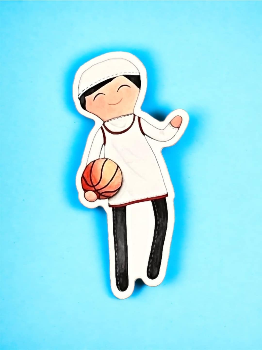 Basketball Muslim Sticker, Islamic Diecut Decal - Etsy