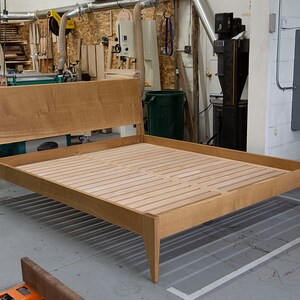 Maple Wood Bed Frame King Size - Etsy Canada