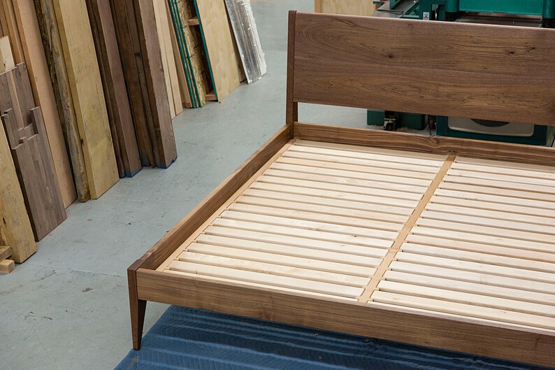 Walnut Willard Bed Frame Platform Bed Frame - Etsy