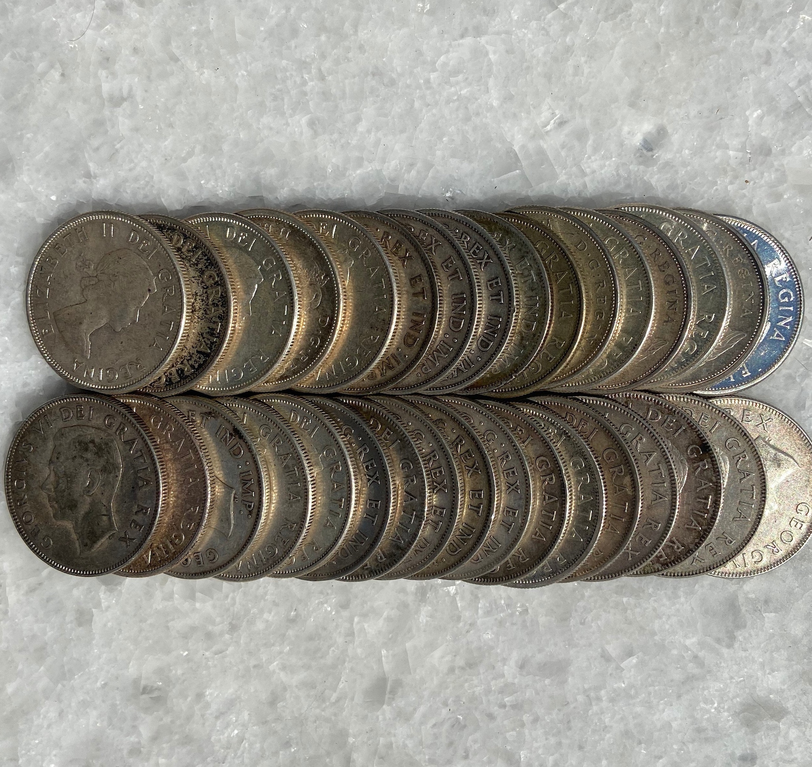 Canadian 50 Cent Silver Coin - Etsy