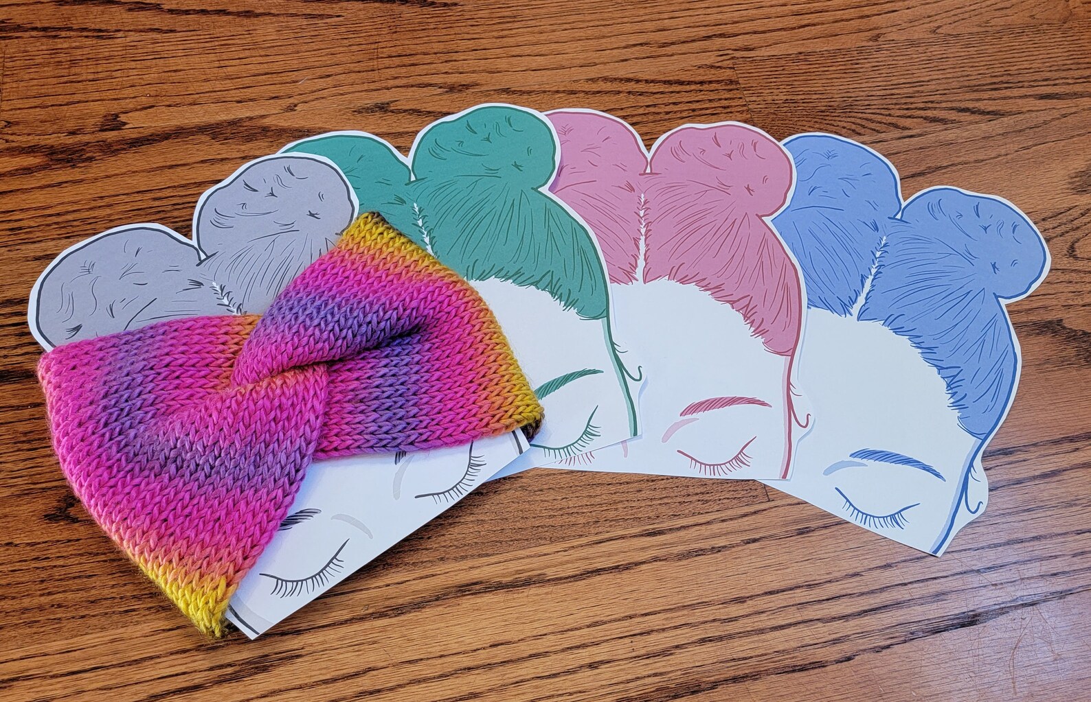 Printable Messy Bun Display Cards for Headbands and Ear - Etsy Canada