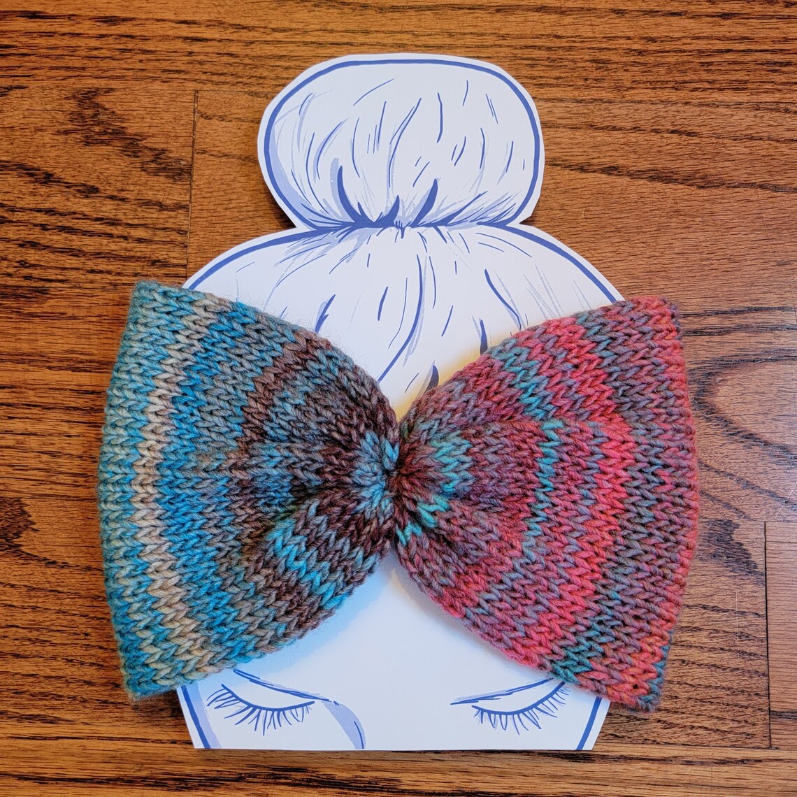 Printable Messy Bun Display Cards for Headbands, Ear Warmers, Beanies ...