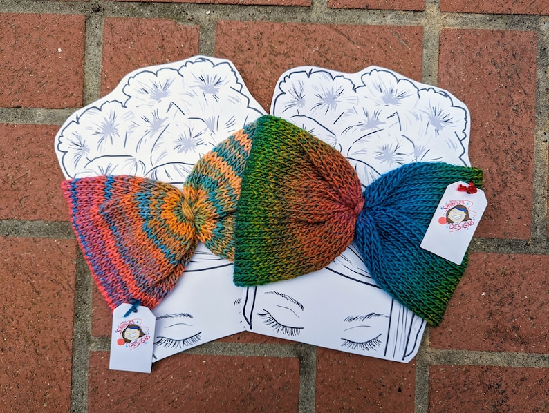 Printable Messy Bun Display Card for Headbands, Ear Warmers, and ...