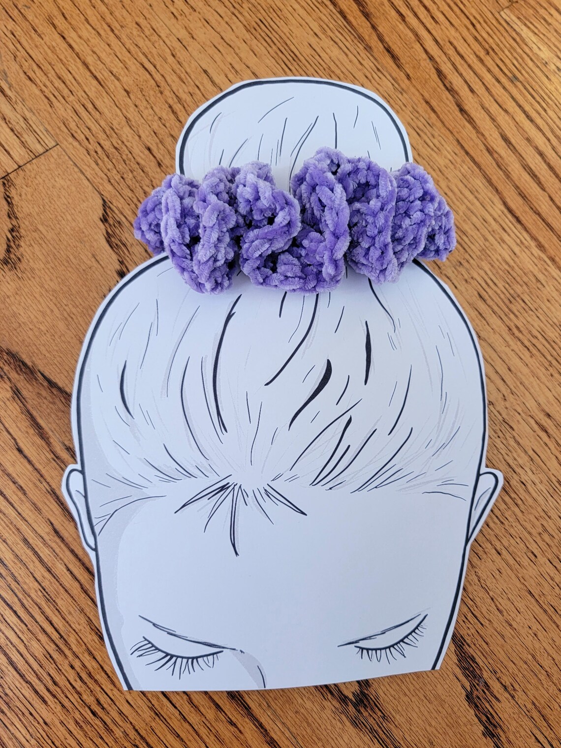 Printable Messy Bun Display Card for Headbands, Ear Warmers, Beanies ...