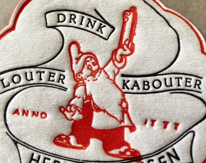 8 Vintage Gnome Paper Coasters Retro Elf Dwarf German Beer Germany ...