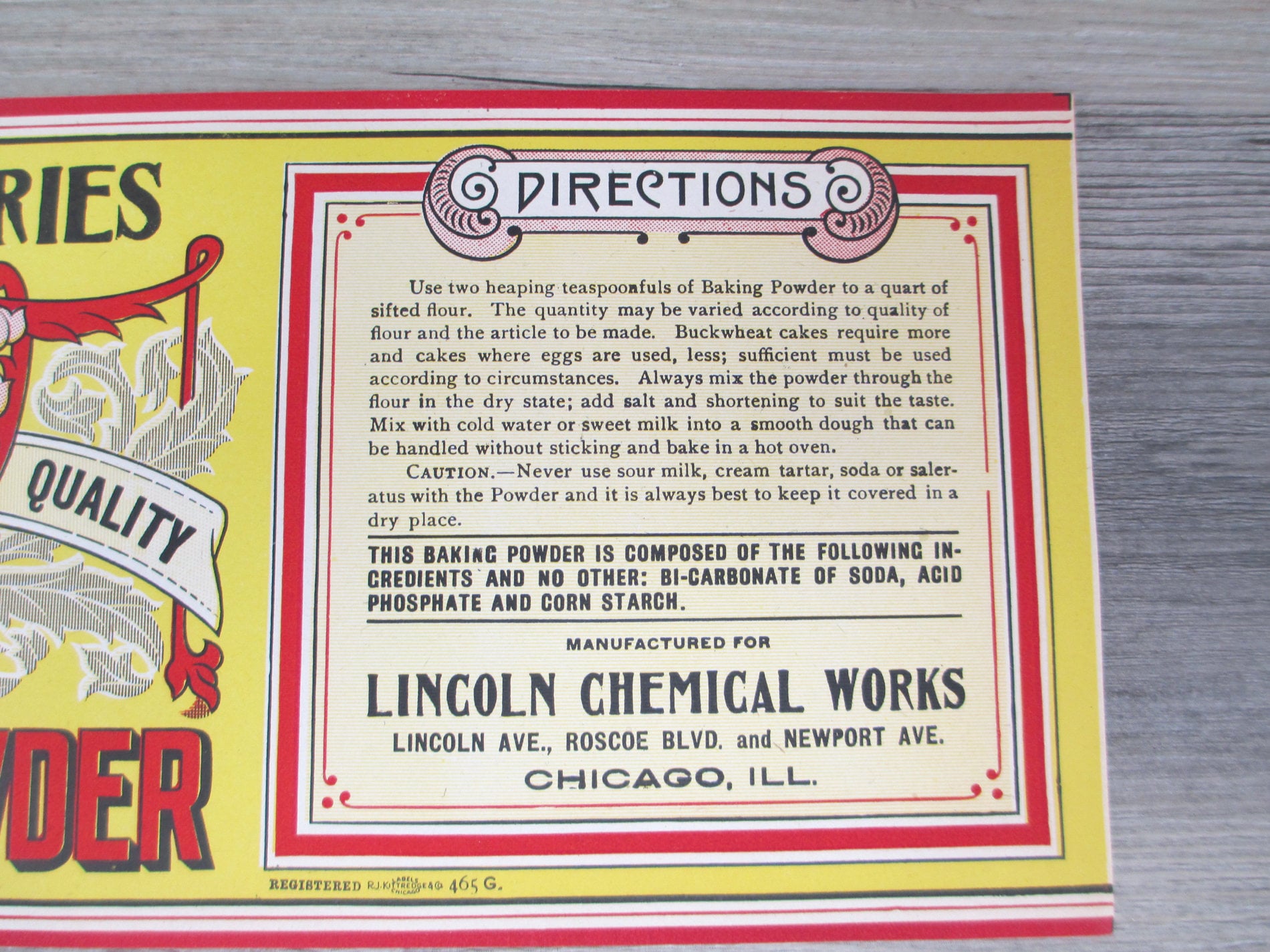 Antique Little Fairies Baking Powder Label: 1900s Advertising Ephemera ...