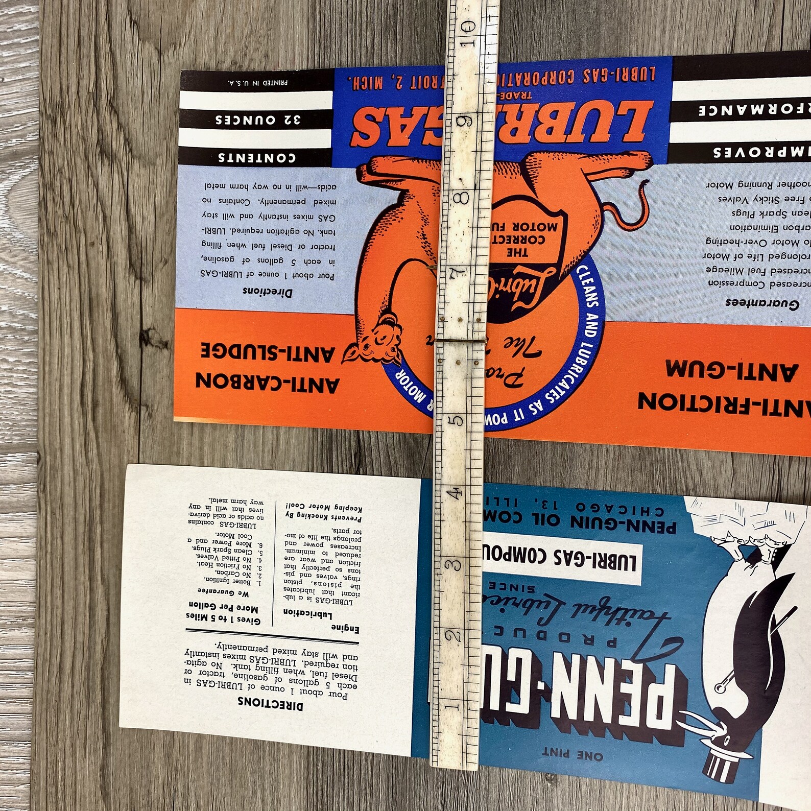 2 Vintage Art Deco Gas Can Labels Penguin Camel 1930s 1940s | Etsy