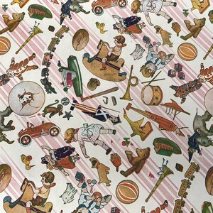 12 Feet Antique 1920s Wrapping Paper Wide Gift Box Wrap Toys Vintage ...
