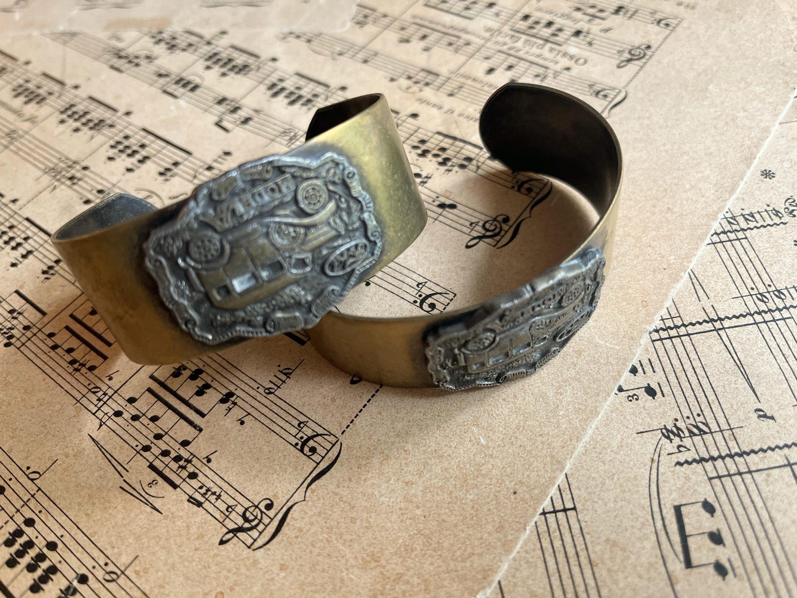 2 Vintage Ford Model A Car Cuff Bracelets - 1970s Metal Jewelry - Etsy