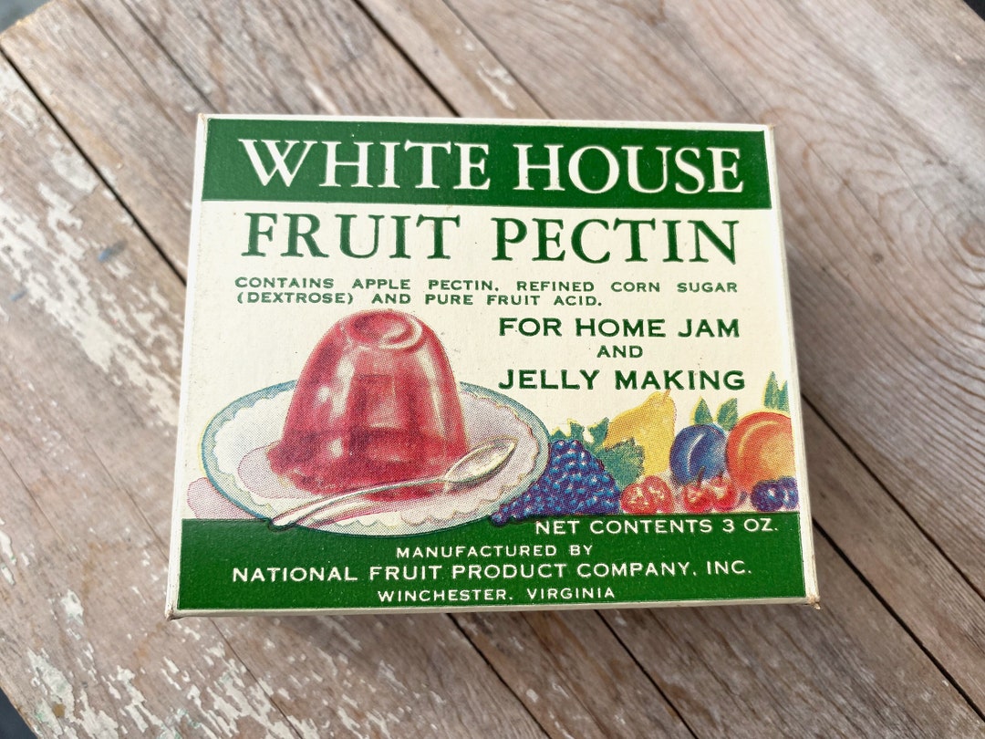 1950s Vintage FULL Fruit Pectin Box Retro Kitchen Prop Ephemera Jam and ...