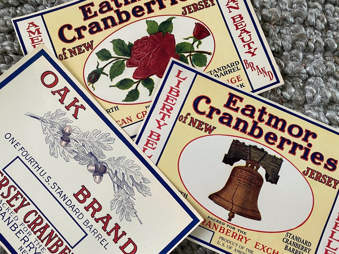 3 Antique Cranberry Crate Labels 1930s Cranberries American Beauty ...