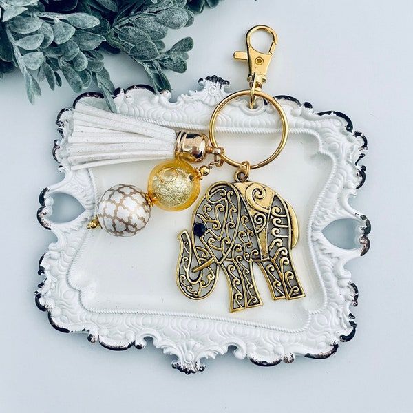 Elephant Key Chain - Etsy