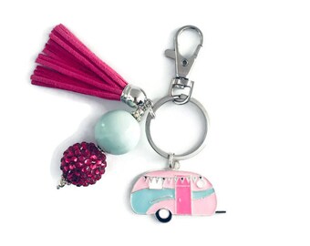 Camper Key Chain Retro Camper Key Chain Camper Camping Key | Etsy