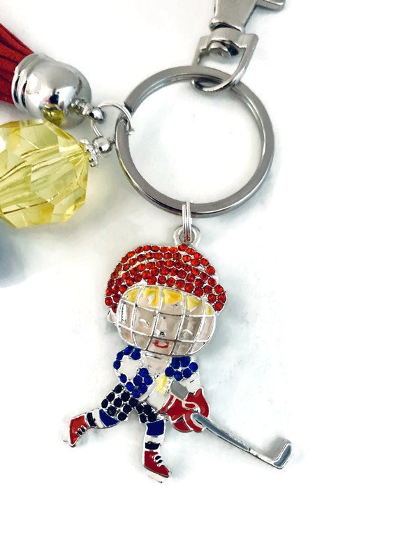 Hockey Girl Key Chain Hockey Key Chain Hockey Gifts Hockey | Etsy