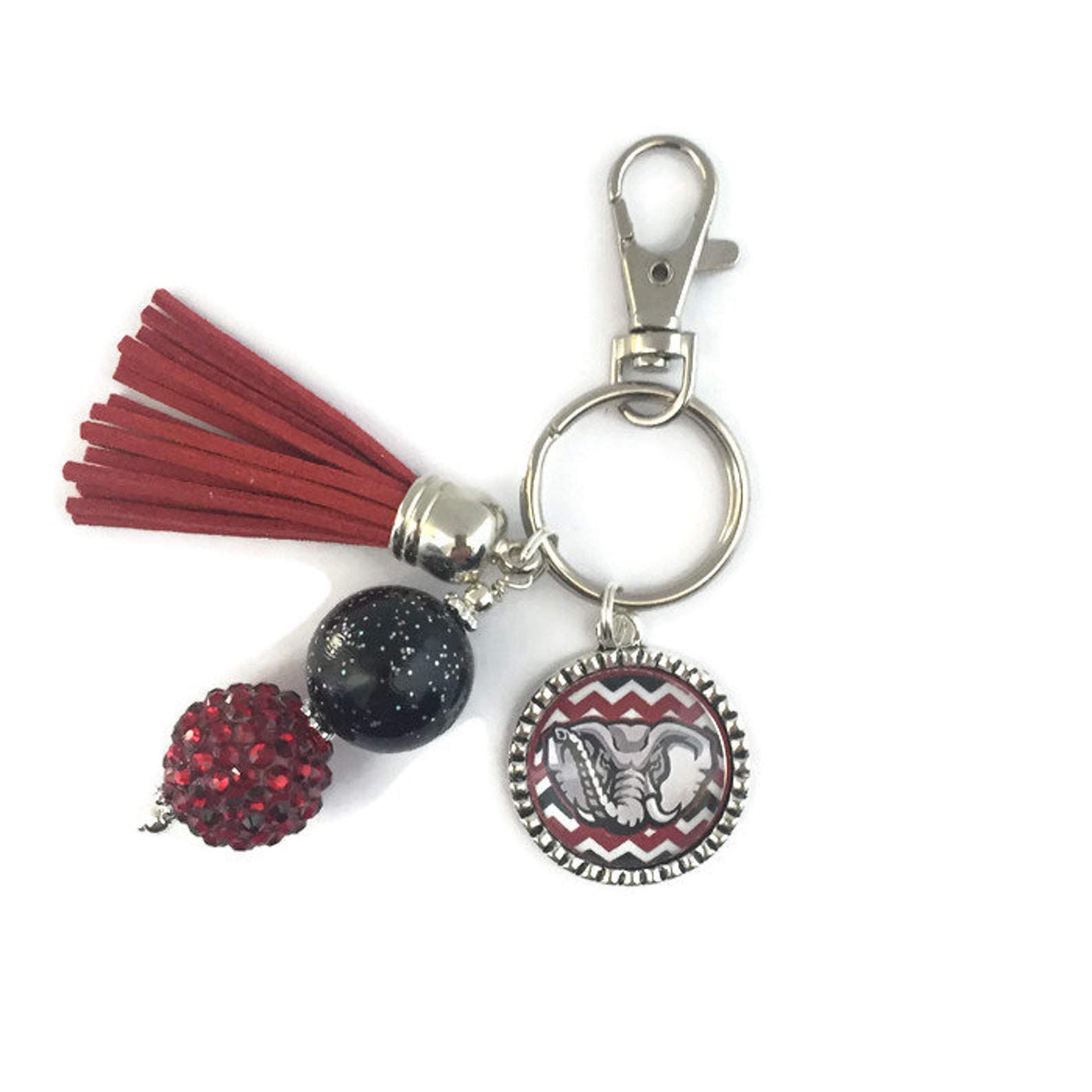 University of Alabama Key Chain Roll Tide Bama Houndstooth - Etsy