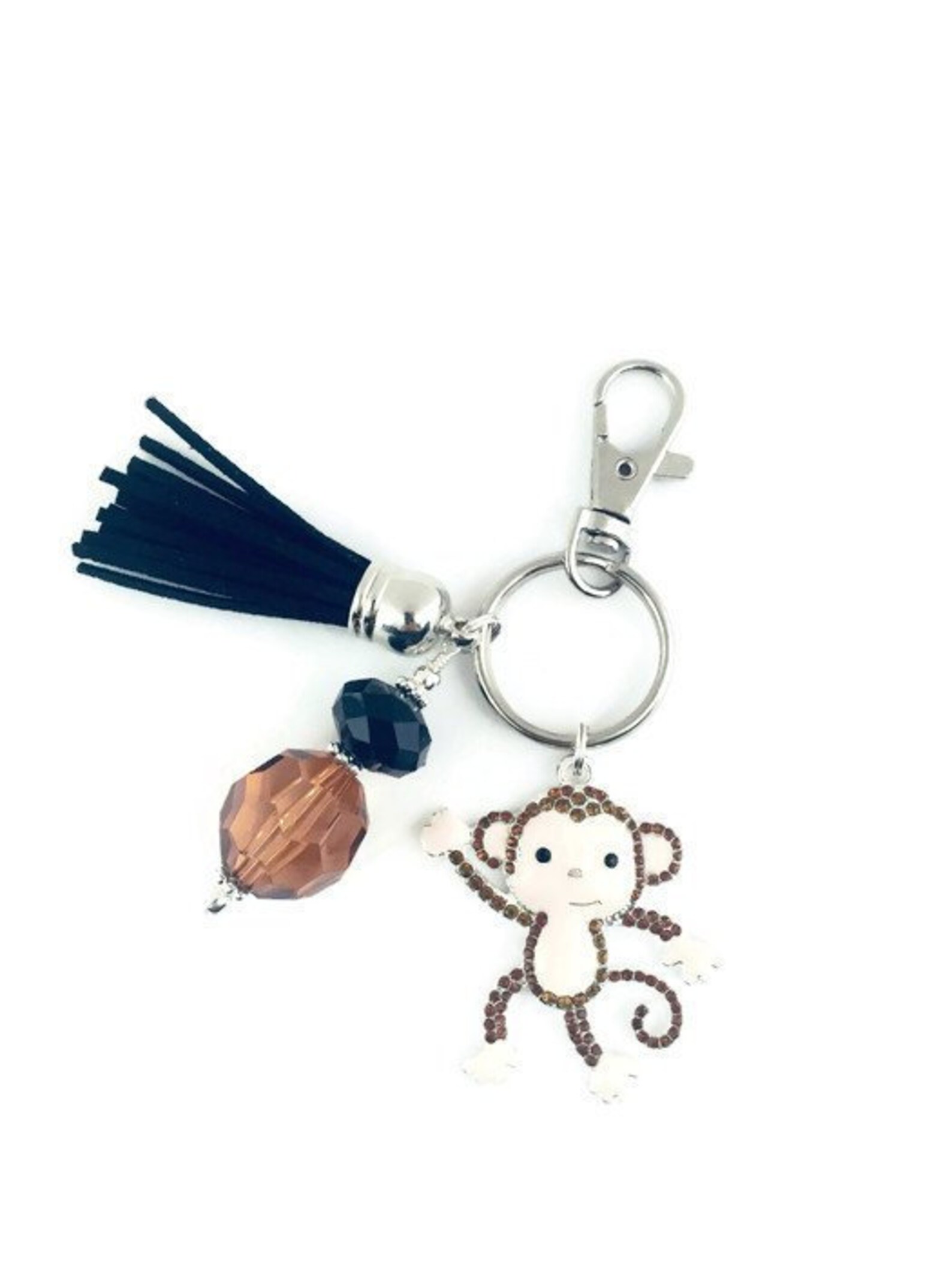 Monkey Key Chain Monkey Keychain Monkey Gifts Purse Charm - Etsy