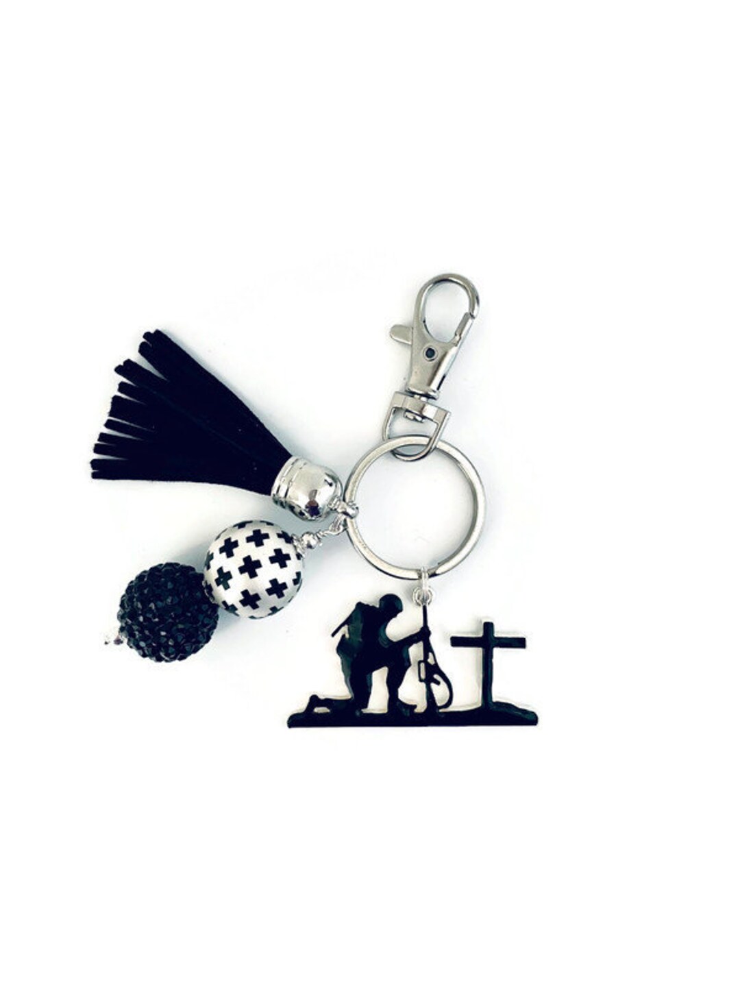 Soldier Key Chain Military Key Chain Military Mom Military Wife Gold ...