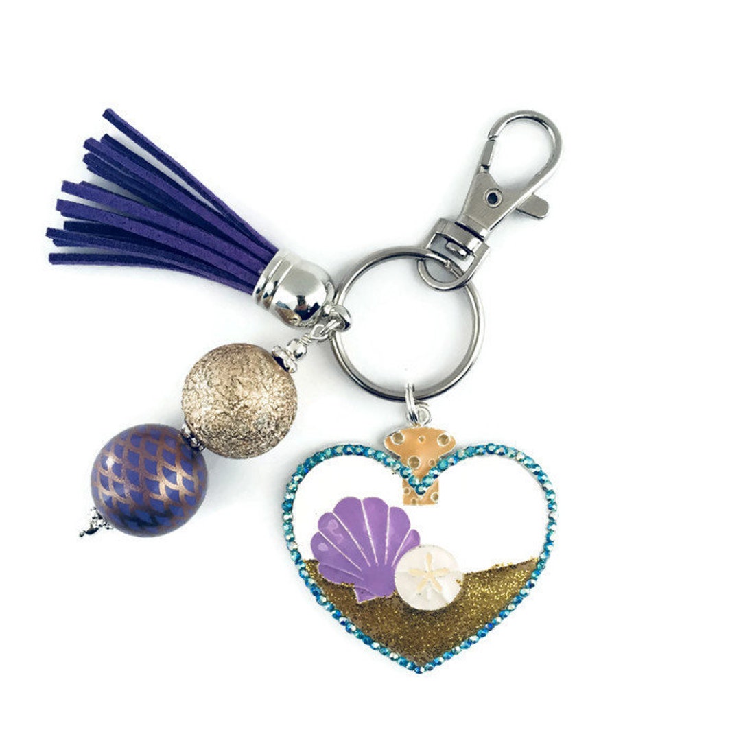 Beach Key Chain Beach House Gift Nautical Key Chain Beach Lover Key ...