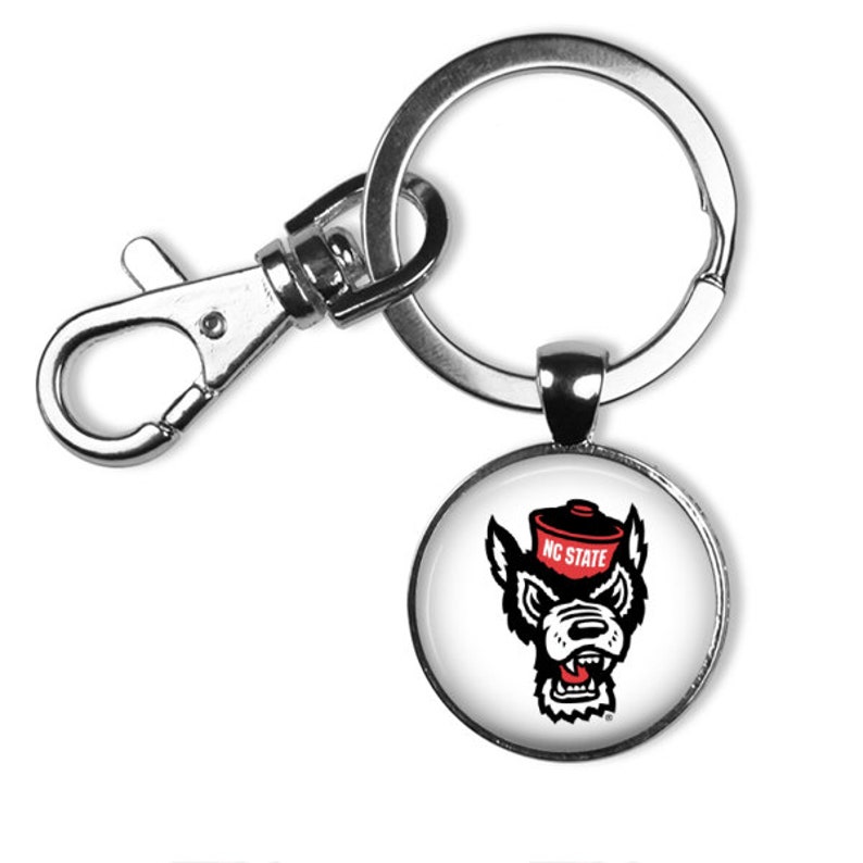 North Carolina State University Key Chain NCSU Key Chain | Etsy