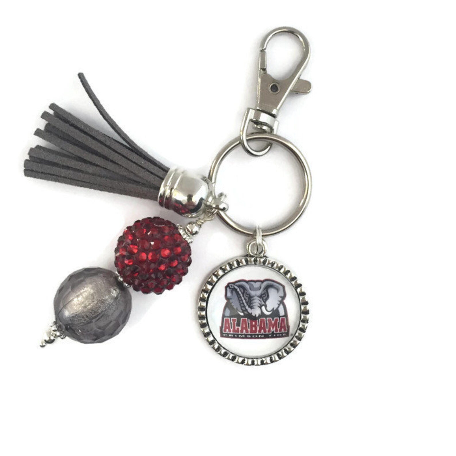 University of Alabama Key Chain Roll Tide Bama Houndstooth | Etsy