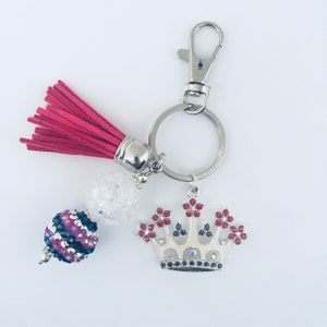Crown Key Chain Princess Key Chain Zeta Tau Alpha Key Chain | Etsy