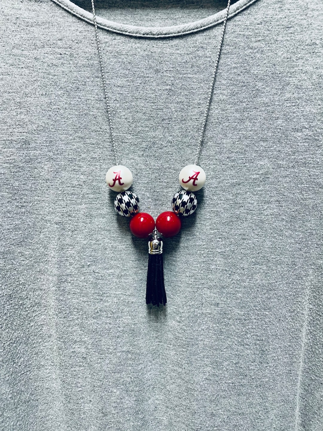 University of Alabama Necklace Game Day Necklace Alabama - Etsy