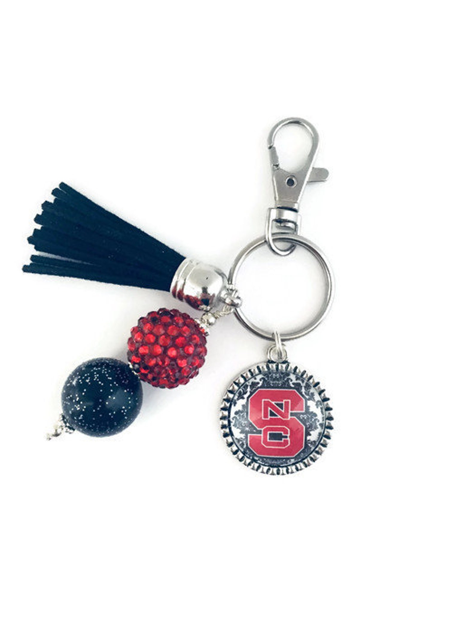 North Carolina State University Key Chain NCSU Key Chain | Etsy