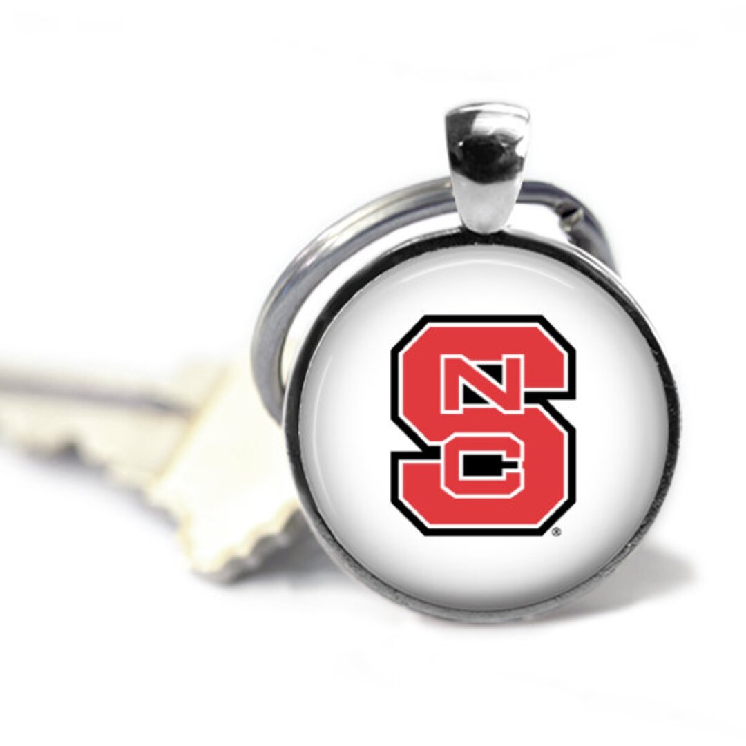 North Carolina State University Key Chain NCSU Key Chain - Etsy