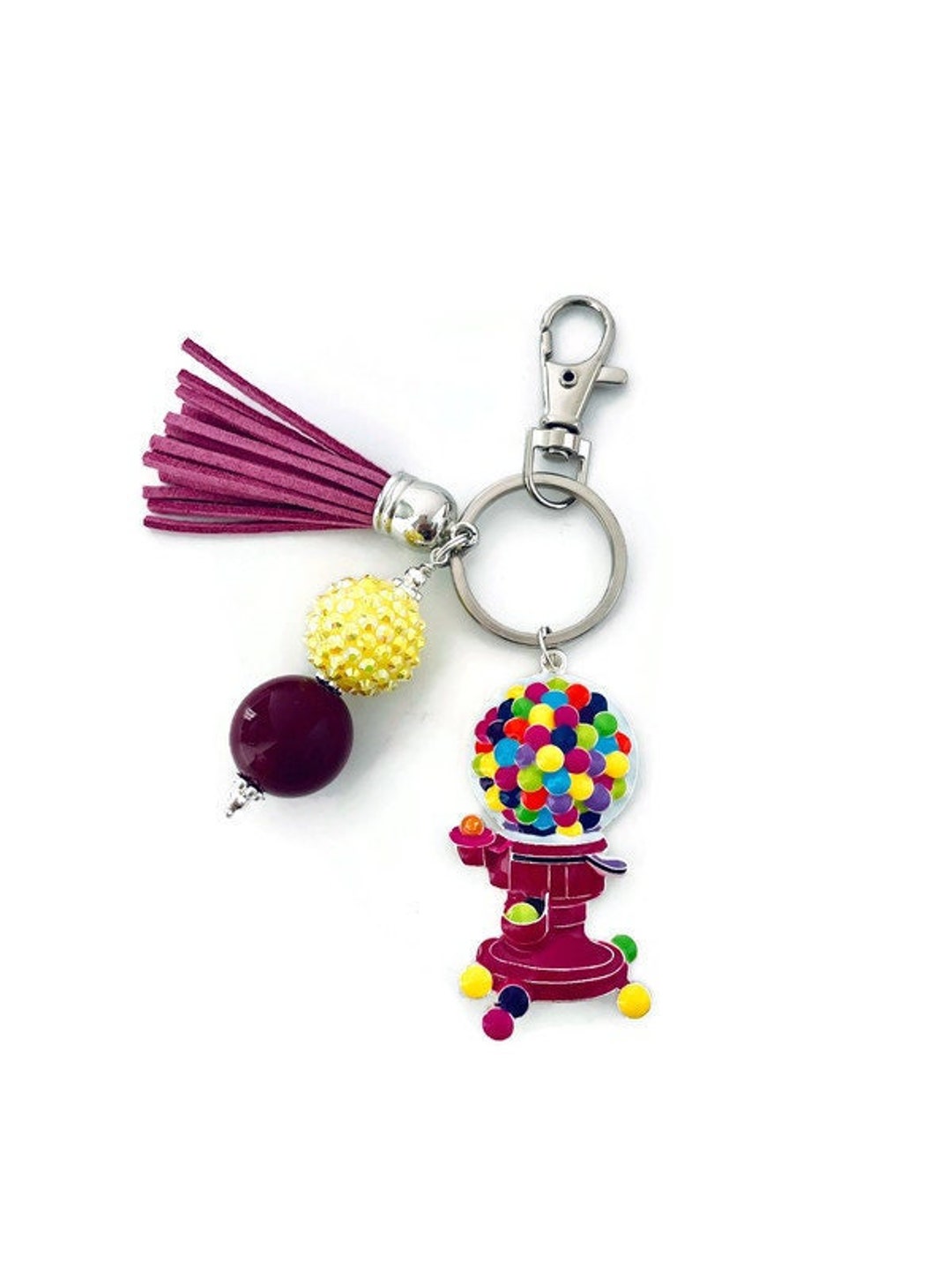 Gumball Machine Key Chain Candy Key Chain Gum Key Chain - Etsy