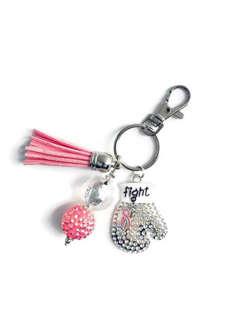 Breast Cancer Key Chain Fighter Key Chain Breast Cancer - Etsy