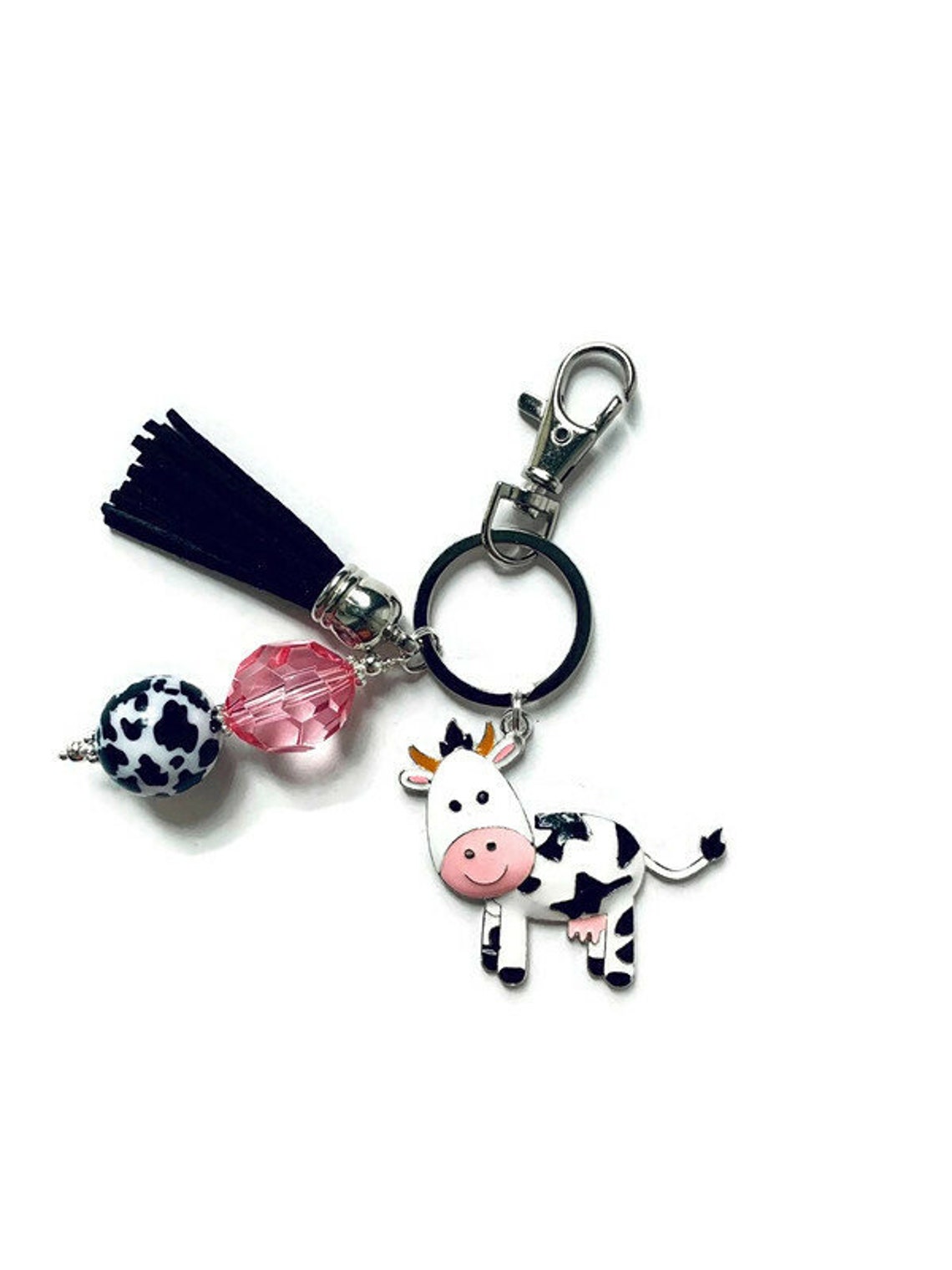 Cow Key Chain Cow Key Ring Cow Gifts Farm Gifts Dairy Farm | Etsy