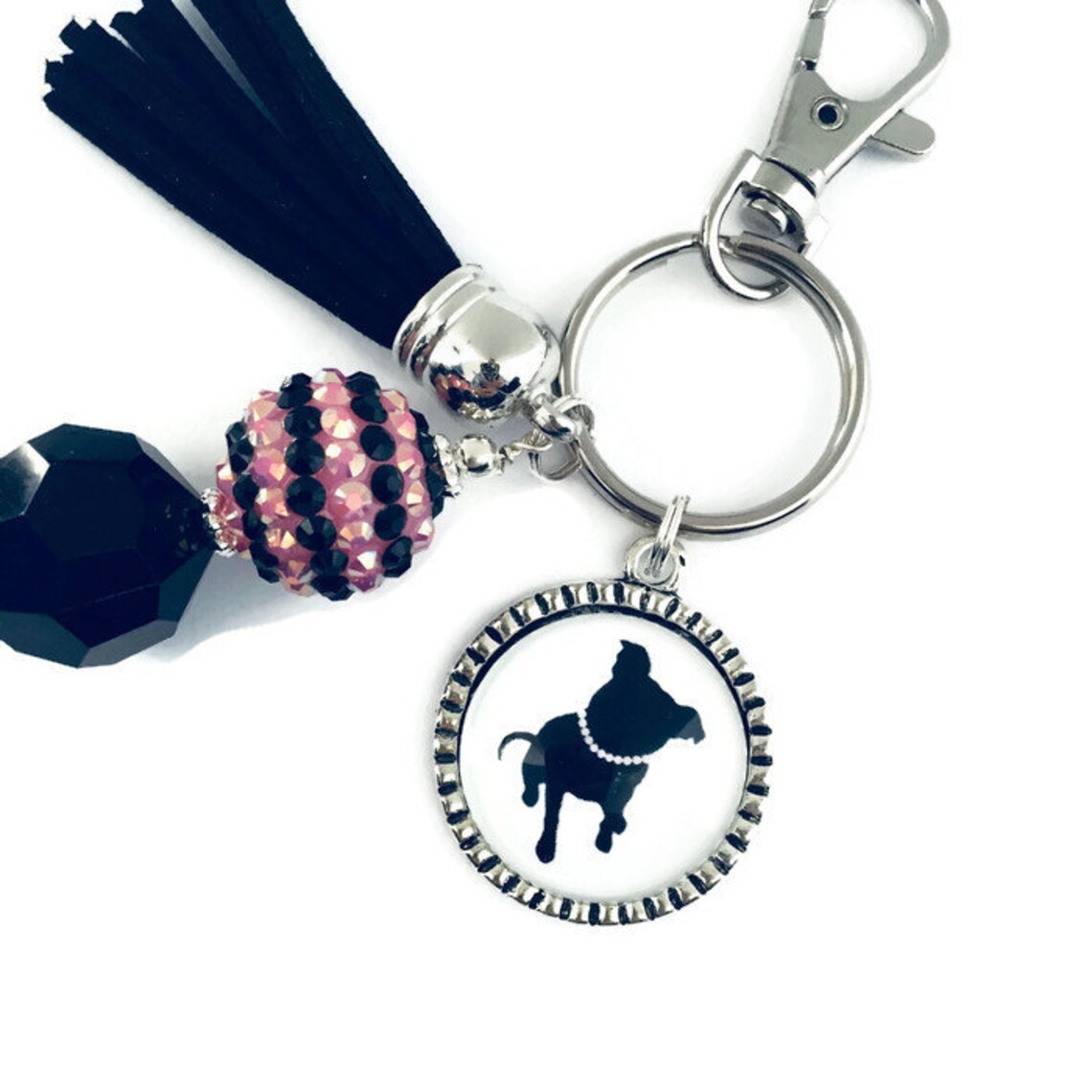 Pit Bull Key Chain Girl Pit Bull Pit Bull Gifts Pit Bull | Etsy