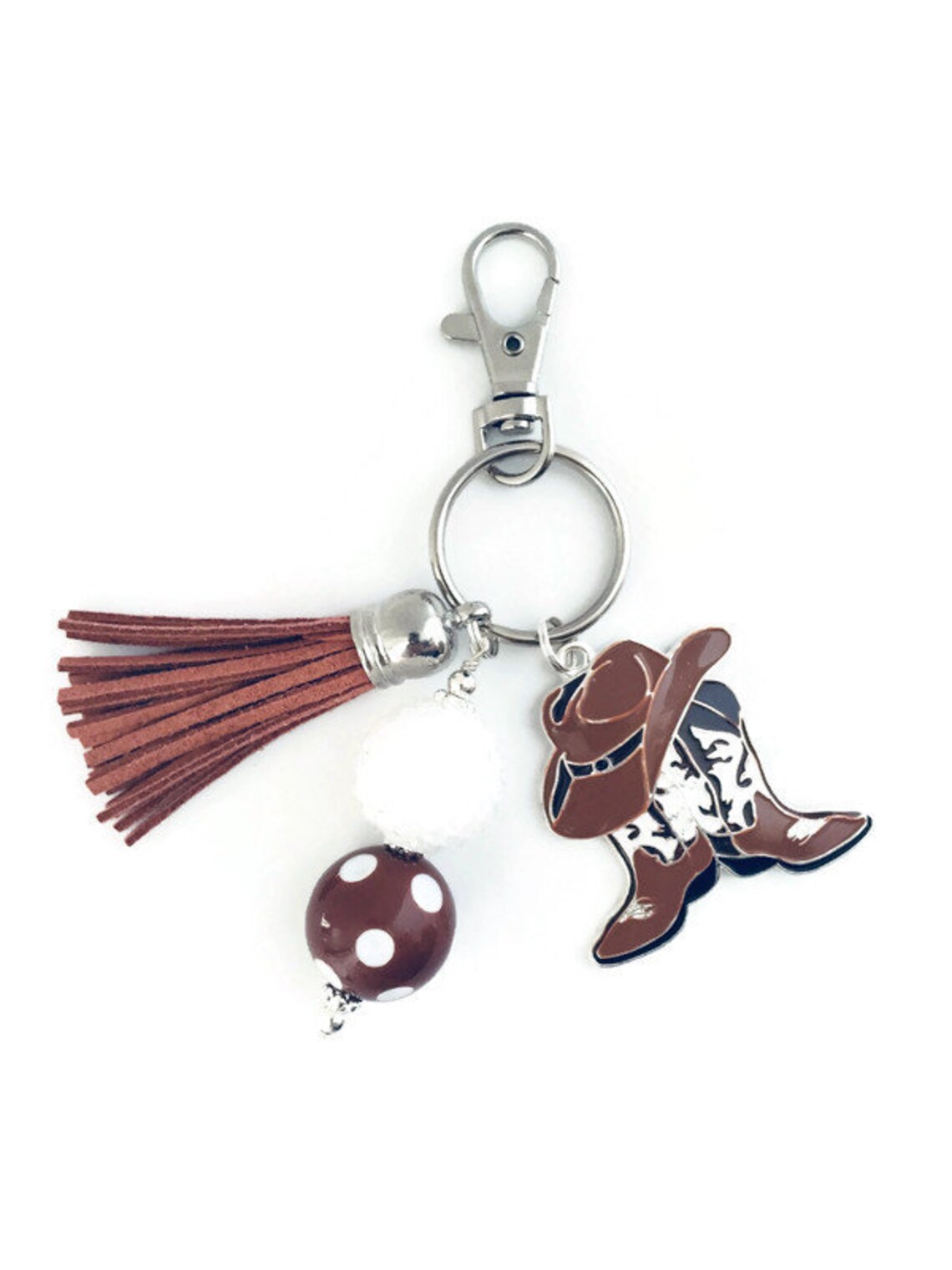 Cowboy Hat Key Chain Cowboy Boot Key Chain Cowgirl Key - Etsy