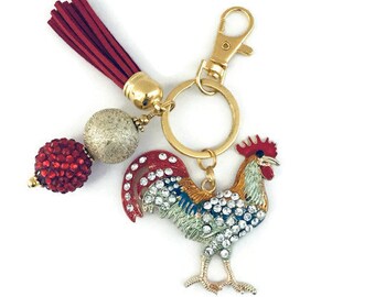 Chicken Key Chain - Etsy