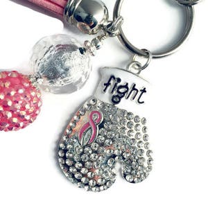 Breast Cancer Key Chain Fighter Key Chain Breast Cancer Gift Breast ...