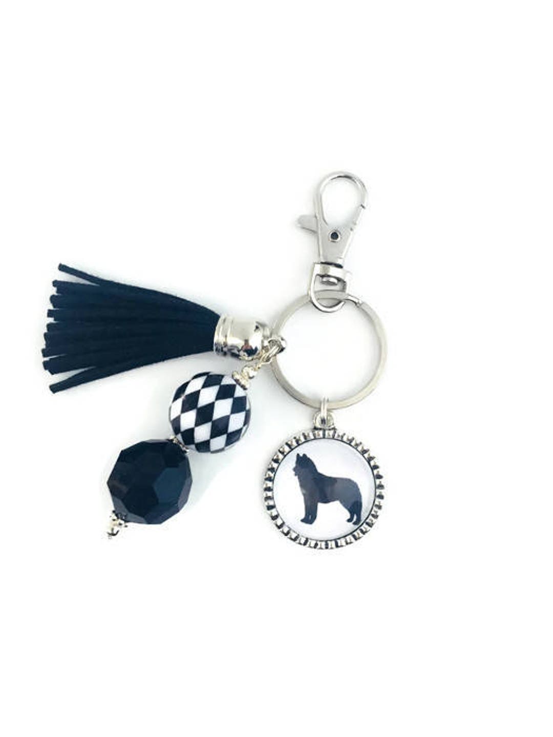 Siberian Husky Key Chain Husky Key Ring Siberian Husky - Etsy