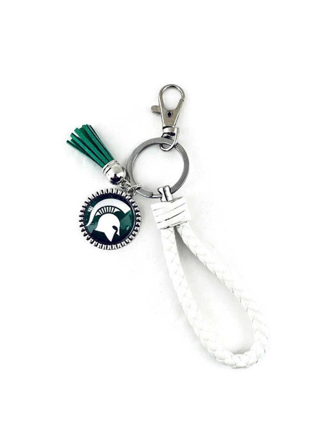 Michigan State University Key Chain MSU Wristlet MSU Spartans Michigan ...